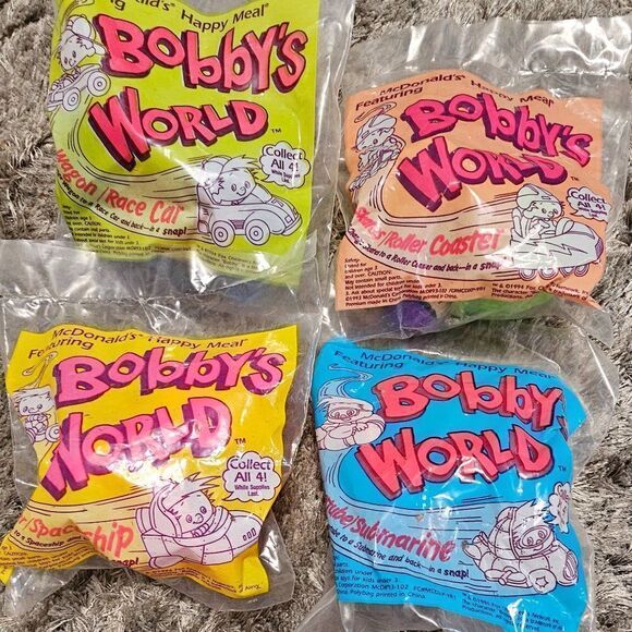 McDonald's | Toys | Bobbys World Happy Meal Toys Never Opened Set Of4 ...